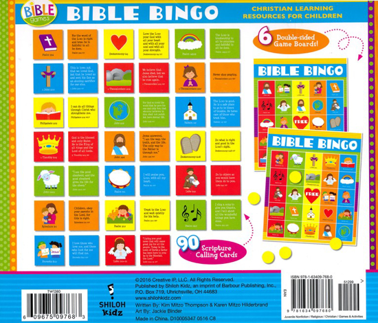 Bible Bingo. Christian Resource Centre
